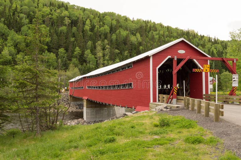 Covered Bridge stock image. Image of matapedia, covered - 42328213
