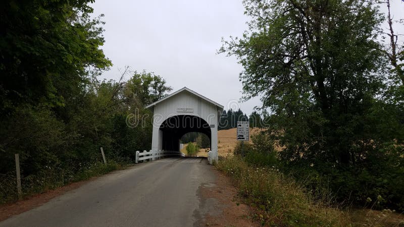 The Harris Covered Bridge in Philomath, Oregon, Built in 1929 Stock ...