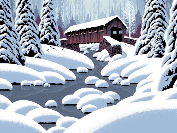 Covered Bridge Stock Illustrations – 1,226 Covered Bridge Stock ...