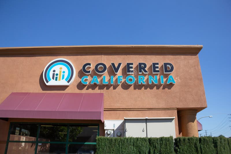 Covered California Building Sign Editorial Stock Image - Image of local ...