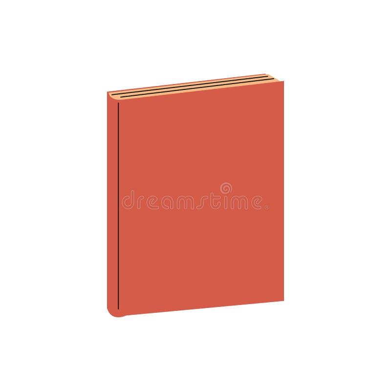 Covered Closed Book. Hand Drawn Educational Vector Illustration Stock ...