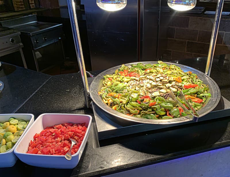 Covered Distribution for Dinner in the Hotel Restaurant. Stock Image ...