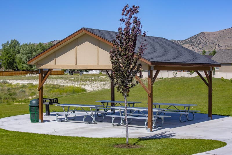 Eating Area with Some White Drapes Outside. Setup from a Southern ...