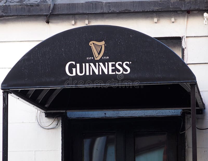 Covered Entrance with Signage in Dublin Ireland Editorial Stock Photo ...