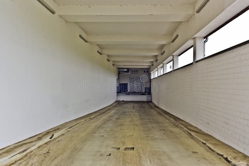 Covered loading ramp stock photo. Image of architecture - 45951844