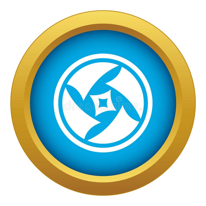 Covered Objective Icon Blue Vector Isolated Stock Vector - Illustration ...