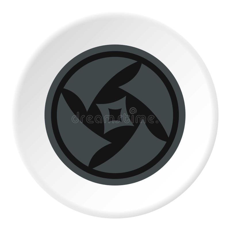 Covered Objective Icon, Flat Style Stock Vector - Illustration of ...