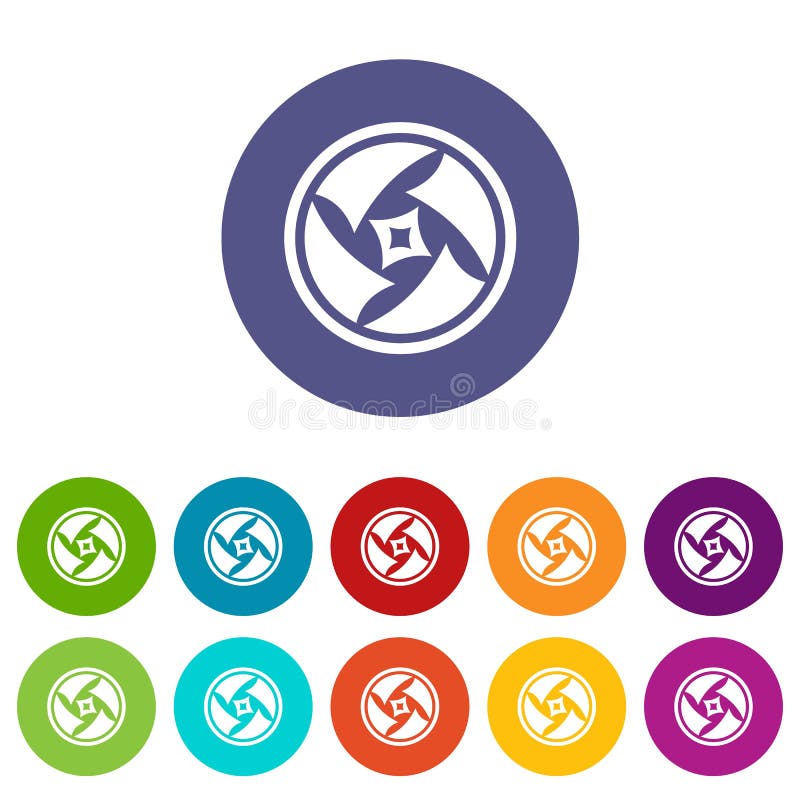 Covered Objective Set Icons Stock Vector - Illustration of glass ...