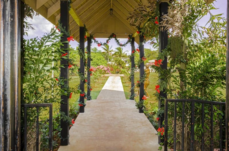 Covered Pavement stock photo. Image of decorated, arch - 191573872