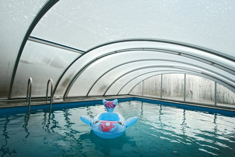 Covered pool stock image. Image of leisure, architecture - 11865737