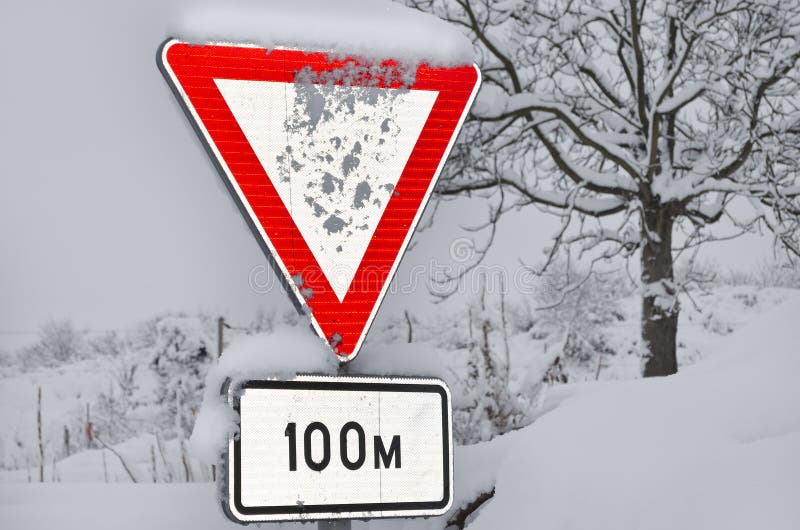 Covered with snow sign stock photo. Image of mountain - 79629536