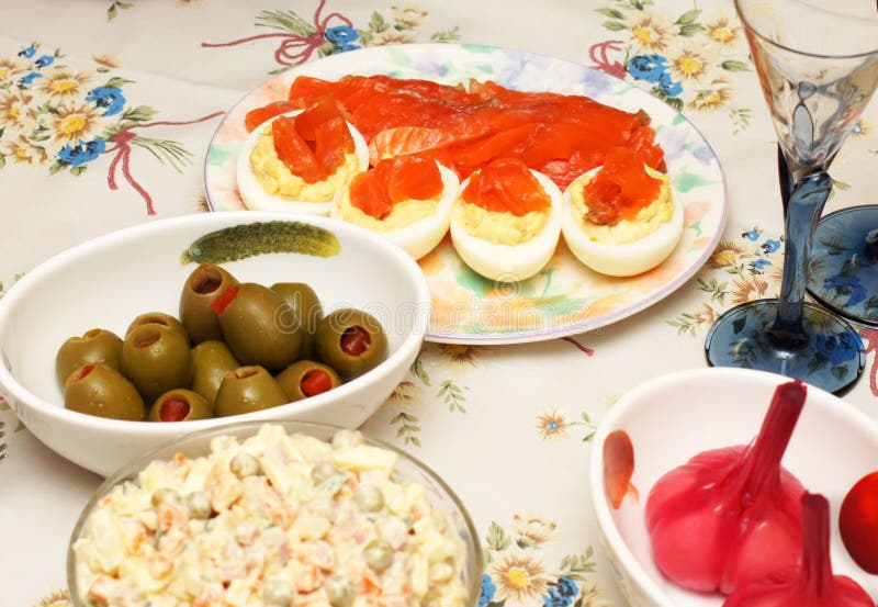 Covered table stock photo. Image of dining, dish, holiday - 17674204