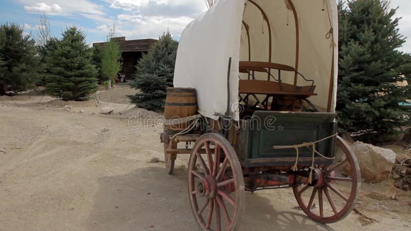 Covered Wagon stock footage. Video of history, prairie - 52116588