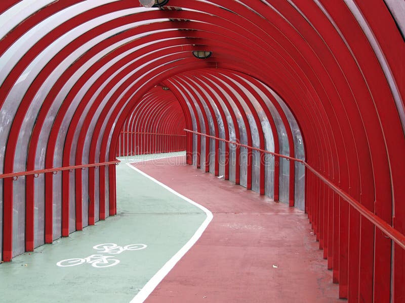 Covered walkway 03 stock image. Image of walkway, path - 4009735