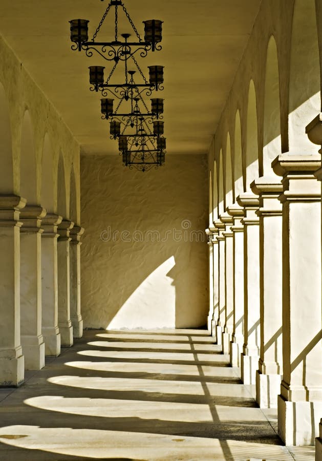 Covered Walkway stock image. Image of hallway, building - 3779645