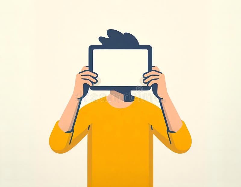 Covering Face with White Paper - Stock Photo Stock Photo - Image of ...