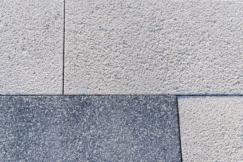 Covering the Footpath of Light and Dark Gray Tiles. Modern Textured ...
