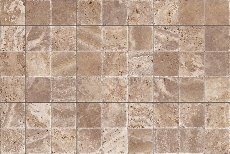 Travertine Tile Ceramic, Mosaic Square Design Seamless Texture, Stock ...