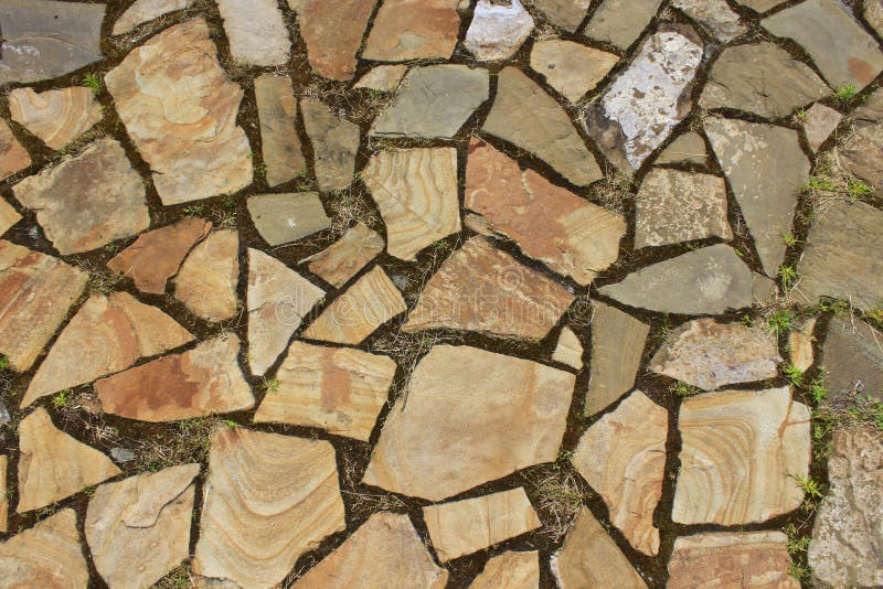 Covering of Road Made from Stone Blocks Stock Image - Image of road ...