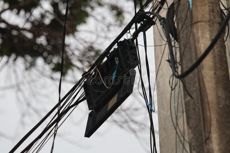 Exposed cable sheath stock image. Image of iron, twig - 375350949