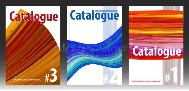 Covers for Abstract Catalog or Magazine Stock Vector - Illustration of ...