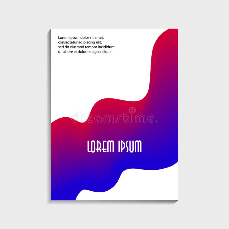 Covers Design Set for Brochure with Abstract Gradient Pattern, Flow and ...