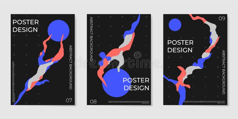 Covers Templates Set with Trendy Elements and Geometric Objects. Stock ...