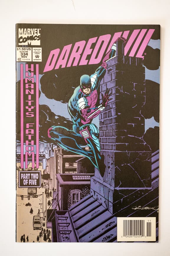 Covers of Vintage Marvel Daredevil Comic Editorial Photo - Illustration ...