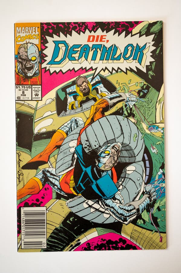 Covers of Vintage Marvel Deathlok Comics Editorial Photo - Image of ...