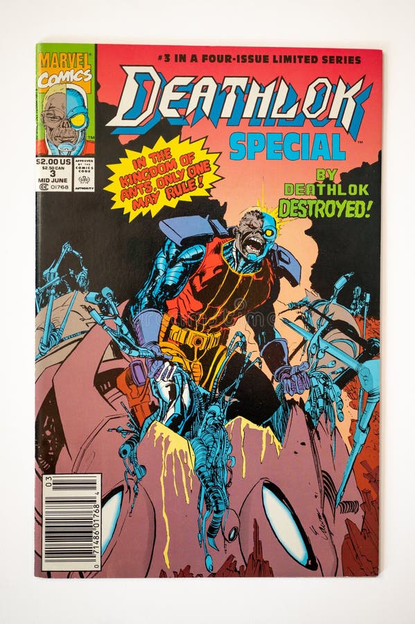 Covers of Vintage Marvel Deathlok Comics Editorial Image - Image of ...
