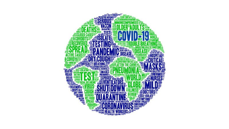 COVID-19 Animated Word Cloud Stock Video - Video of wall, disease ...