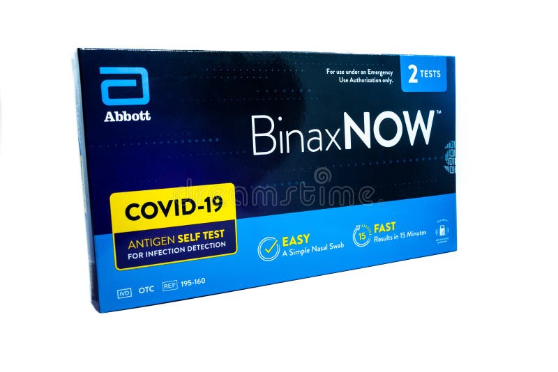 Covid 19 Antigen Rapid Test Box of Two at Home Self Tests Editorial ...