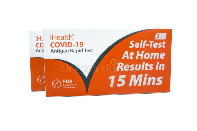 Covid 19 Antigen Rapid Test Box of Two at Home Self Tests Editorial ...