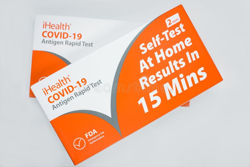 Covid 19 Antigen Rapid Test Box of Two at Home Self Tests Editorial ...
