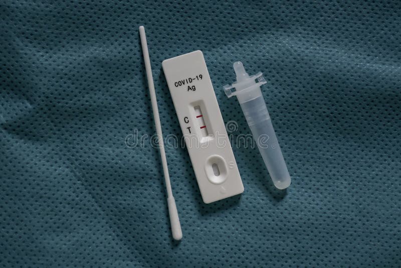 Covid-19 Auto Test Kit and Box Stock Photo - Image of health, disease ...
