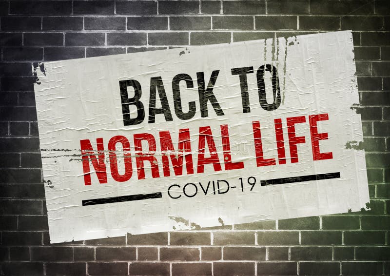 COVID-19 - Back To Normal Life after Coronavirus Stock Image - Image of ...