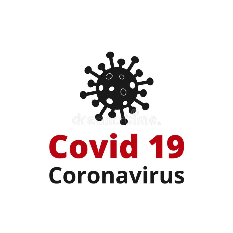 Covid 19 Coronavirus Logo Design. Covid 19 Coronavirus - Vector Stock ...