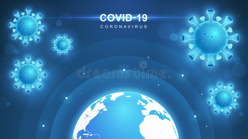 COVID-19. Coronavirus Outbreak. Virus Attack on Earth. Vector ...