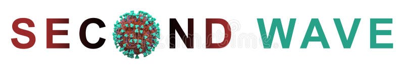COVID-19 Coronavirus Pandemic Second Wave Text Wide Banner Stock ...