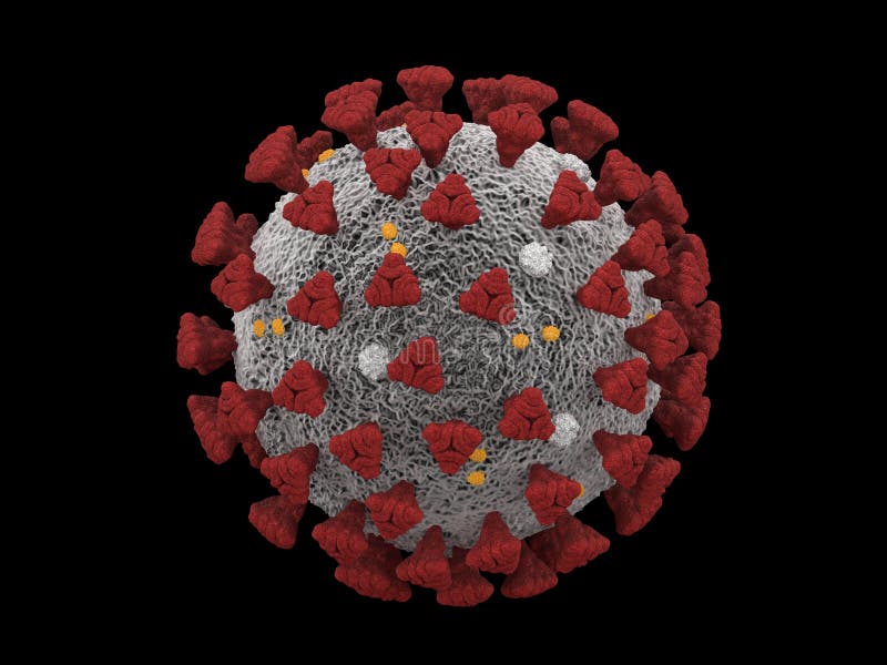 Covid-19 Coronavirus SARS-CoV-2 Cell Pandemic Virus Stock Illustration ...