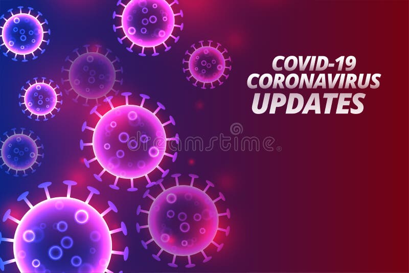 Covid-19 Coronavirus Updates and News Background Design Stock Vector ...