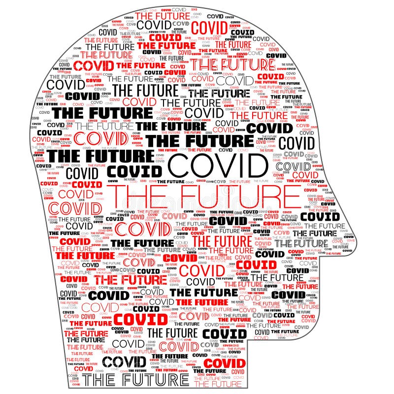 Covid Future Text Message Abstract Background Illustration Stock ...