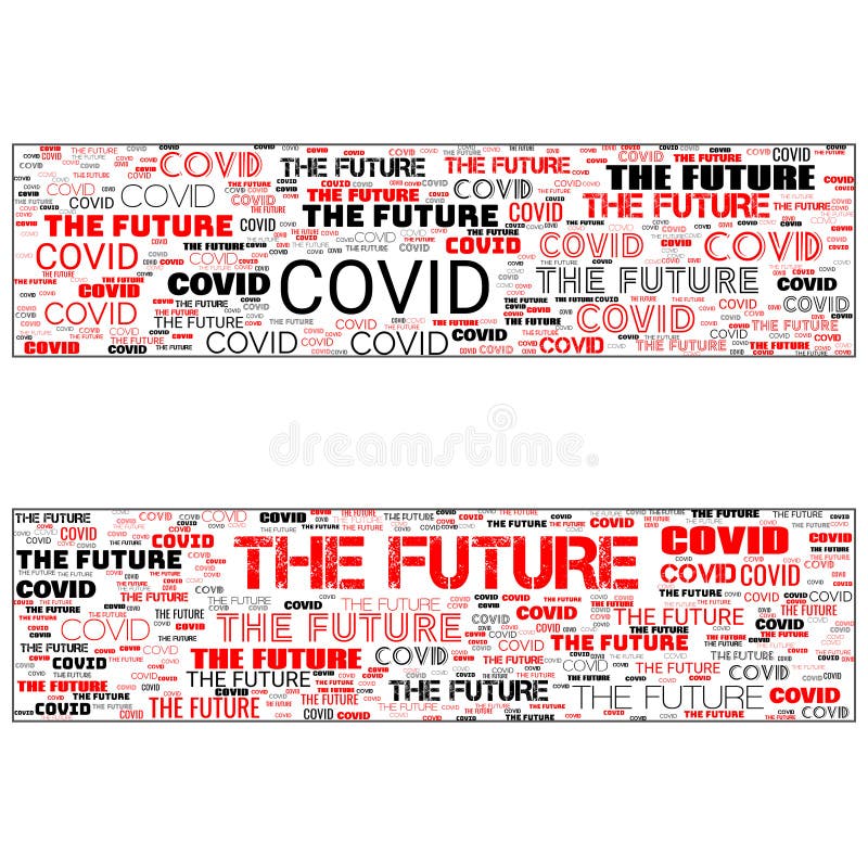 Covid Future Text Message Abstract Background Illustration Stock ...