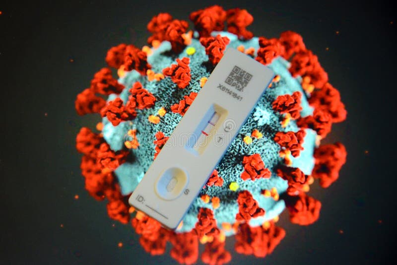 Covid19 Lateral Flow Test, Positive for Covid19 Virus, Global Pandemic ...
