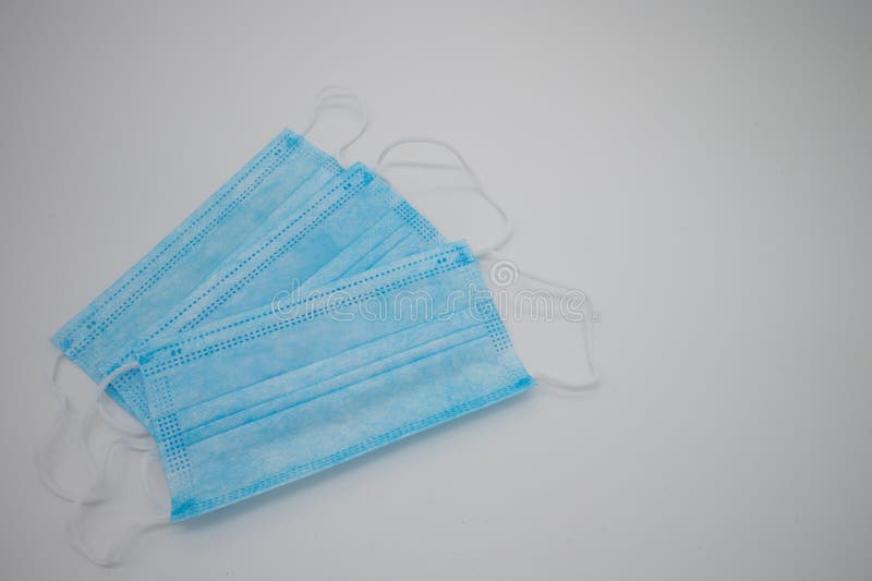 Covid Mask on White Background Stock Image - Image of background ...