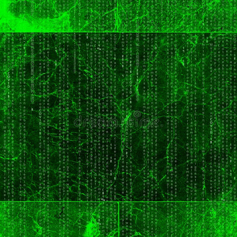 COVID-19 Matrix Background. Background and Wallpaper Stock Illustration ...