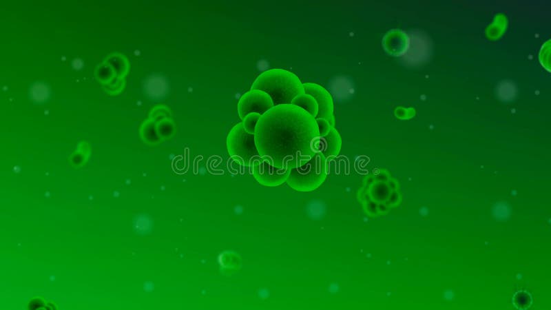 Covid-19 Medical Animation. Pathogen Outbreak of Bacteria and Virus ...