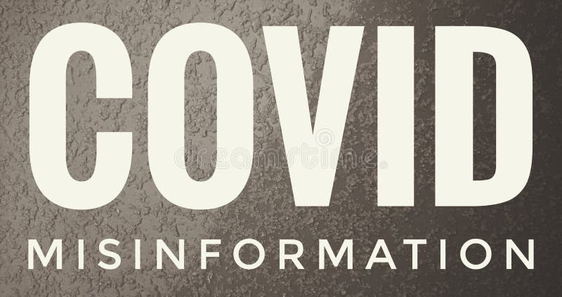Covid Misinformation Text Header Background Illustration Stock ...