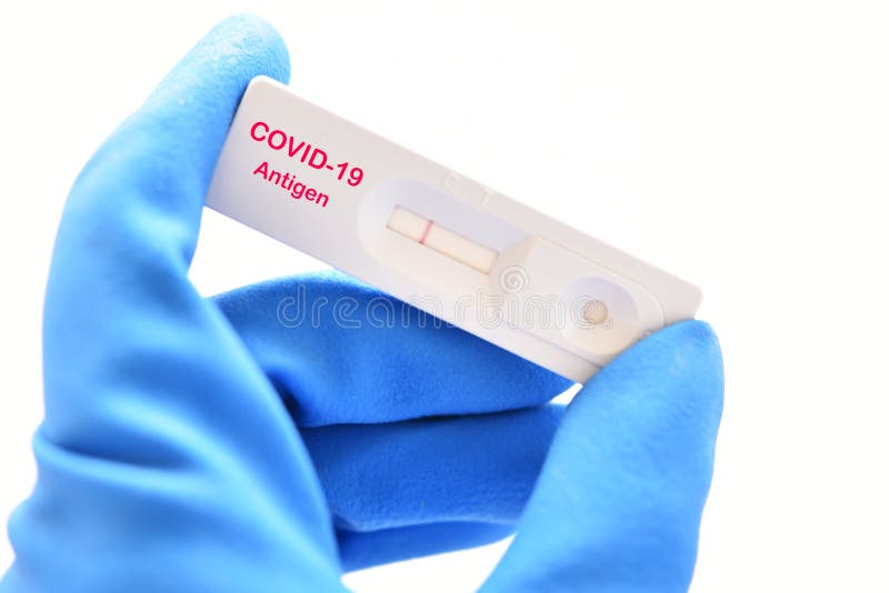 COVID-19 Negative by Antigen Rapid Test Stock Photo - Image of check ...