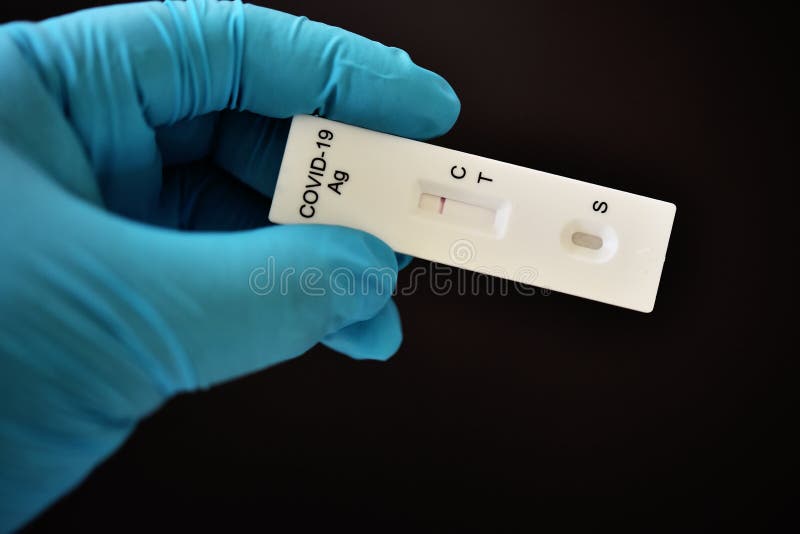 COVID-19 Negative and Positive Test Results Stock Photo - Image of ...
